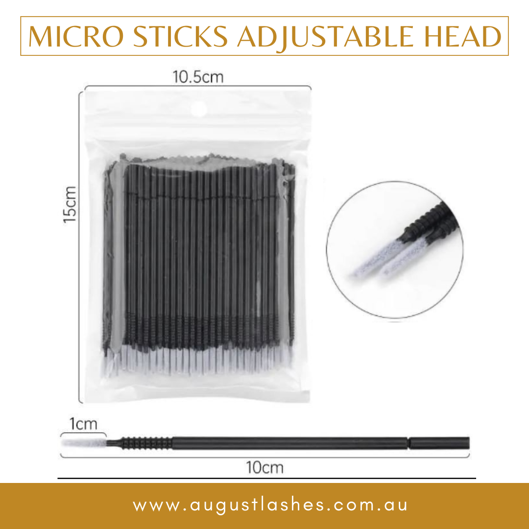 Micro Sticks (longer, adjustable heads) – August Lashes